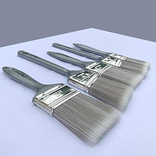 Magimate Paint Brushes Set, Angled Sash Stain Brushes, Flat Paint Brushes, for Walls, Arts and ...